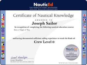 The NauticEd Sailing Certificate Explained - NauticEd Sailing Blog