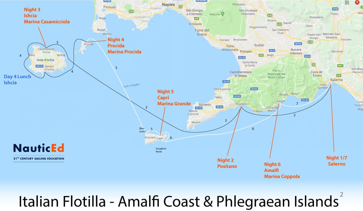 2018 July Italian Flotilla - NauticEd Sailing Blog