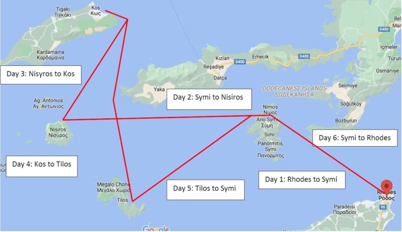 Rhodes and Dodecanese Sailing Itinerary - NauticEd Sailing Blog