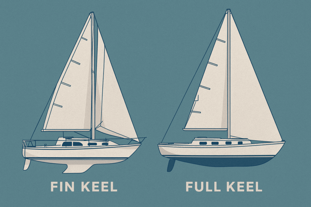 Fin Keel versus a Full Keel Efficiency - NauticEd Sailing Blog